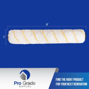 Pro Grade - Paint Roller Covers - 1/2 X 14 Inch Microfiber 6 Pack