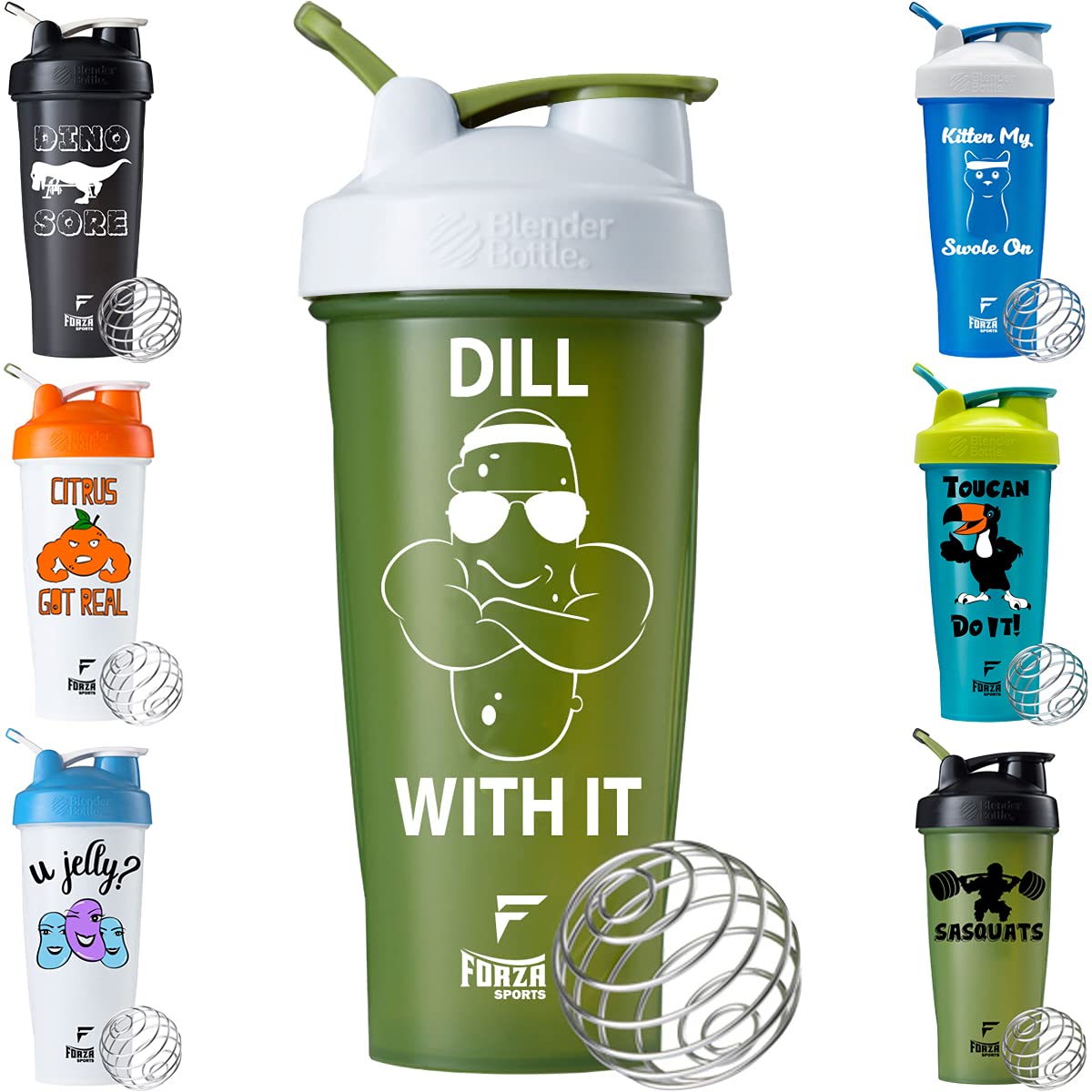 Forza Sports Blender Bottle x Classic 28 oz. Shaker - Dill with It