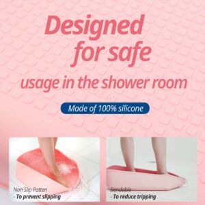 Diaya Showerbath Gray - Silicone shower bath | shower footbath | foldable foot bath | bashin | tub | foot wash soaking massage | feet clean odor | showerfootbath | standing type | hot water savings