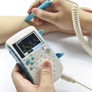 Handheld Blood Flow Rate Detector Blood Flow Velocity Waveform Doppler Vascular Color LCD Display Blood Flow Strength