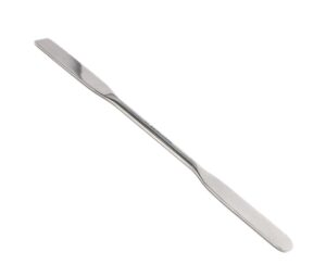 scientific labwares stainless steel micro lab spatula with square and round ends (9")