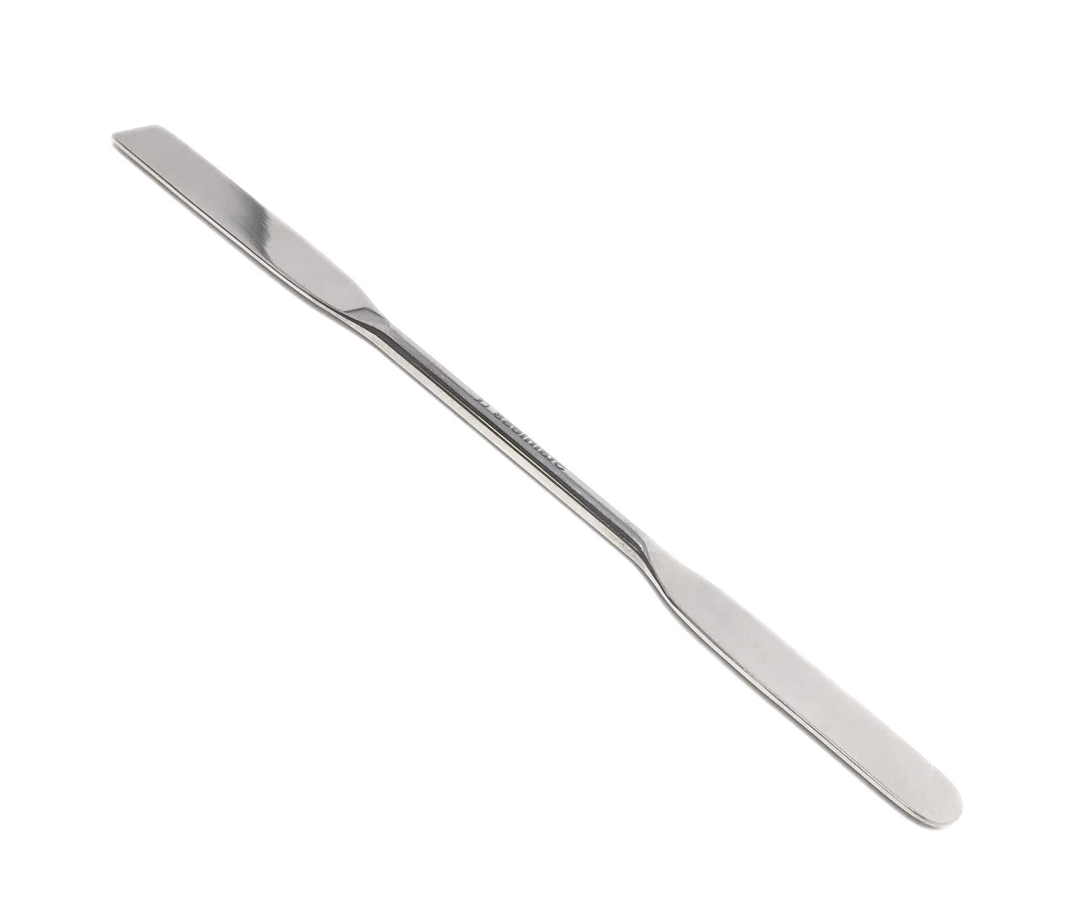 Scientific Labwares Stainless Steel Micro Lab Spatula with Square and Round Ends (9")