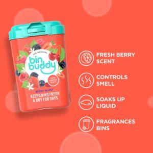 Bin Buddy Mixed Fresh Citrus & Berry, 450g, Pack of 6, Bin Freshener Deodoriser Powder, Leaves Your Bin Smelling Great, Suitable for Indoor and Outdoor Bins