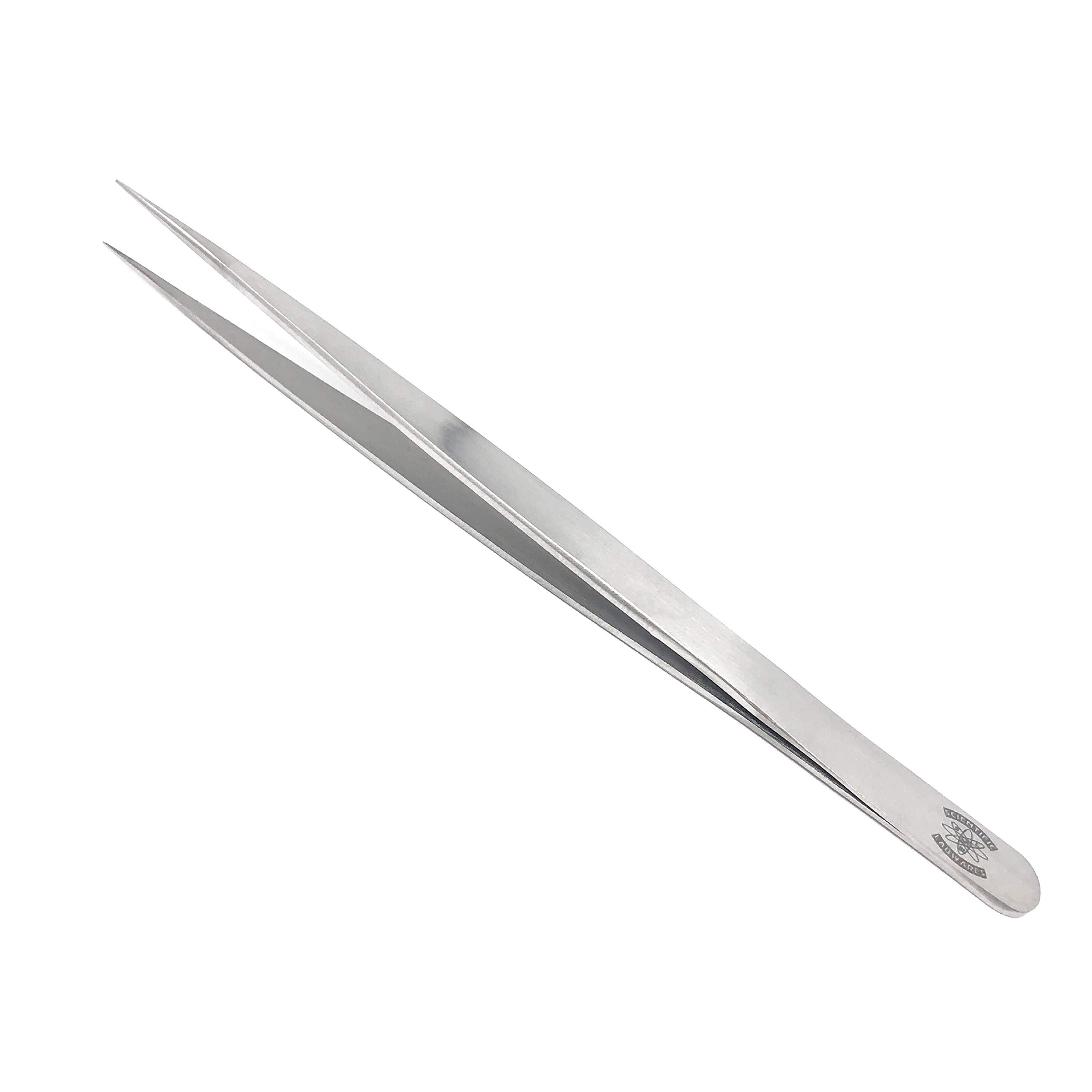 Scientific Labwares High Precision Stainless Steel Lab Tweezers/Forceps with Straight Slender Fine Point