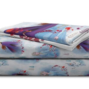 Jay Franco Disney Forest 4 Piece Full Sheet Set, Frozen 2 Spirit