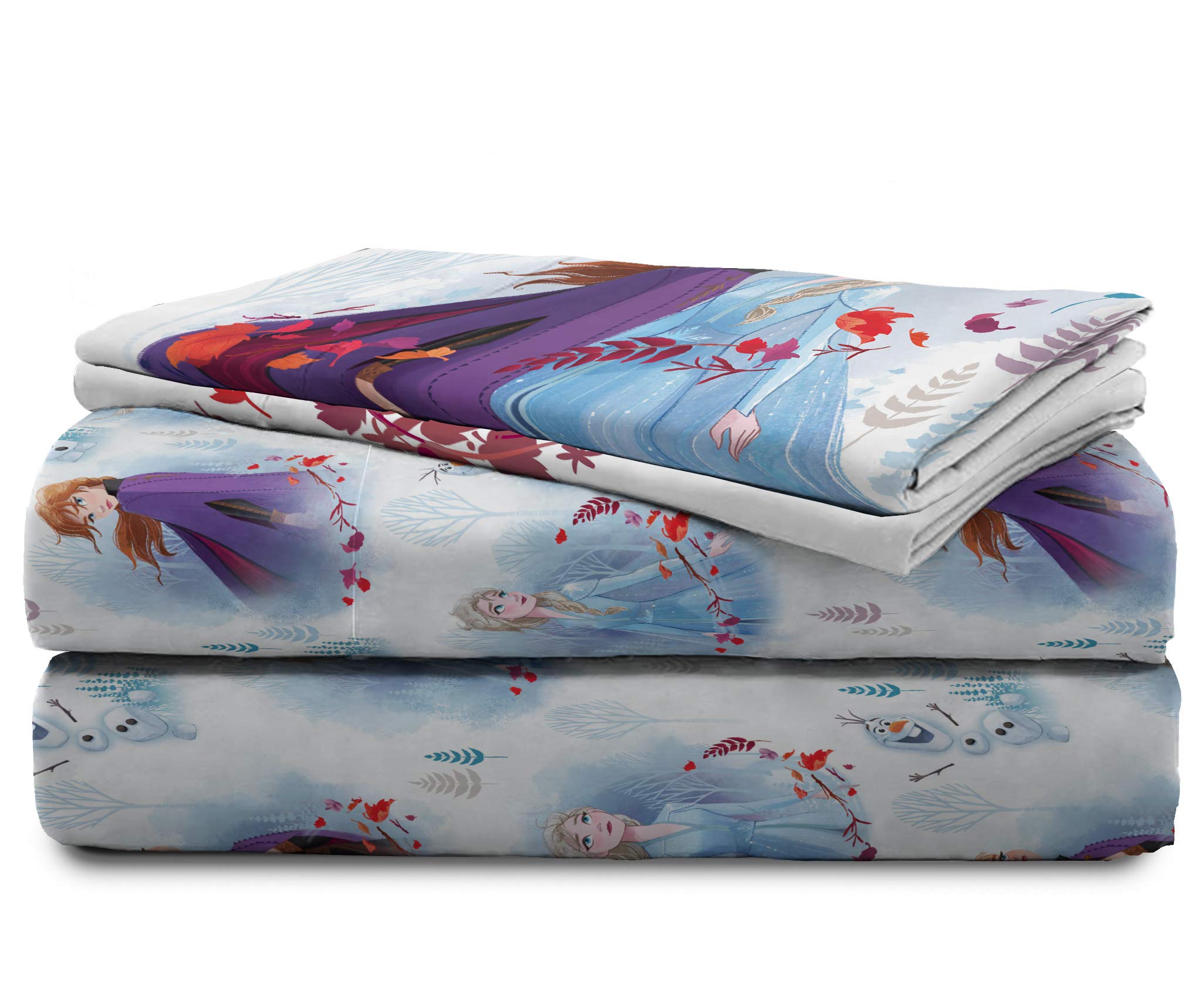 Jay Franco Disney Forest 4 Piece Full Sheet Set, Frozen 2 Spirit