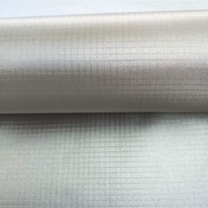 Amradield Block EMF RFID EMI RF Shielding Conductive Copper Nickel Fabric for Smart Meter RF Blocking Plaid Ripstop Type Military Grade 197"x43" inch