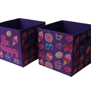 Idea Nuova JoJo Siwa 5 Piece Storage Set Including Collapsible Trunk, 2 Storage Cubes, 1 Sequin Storage Cube and 1 Pop Up Hamper