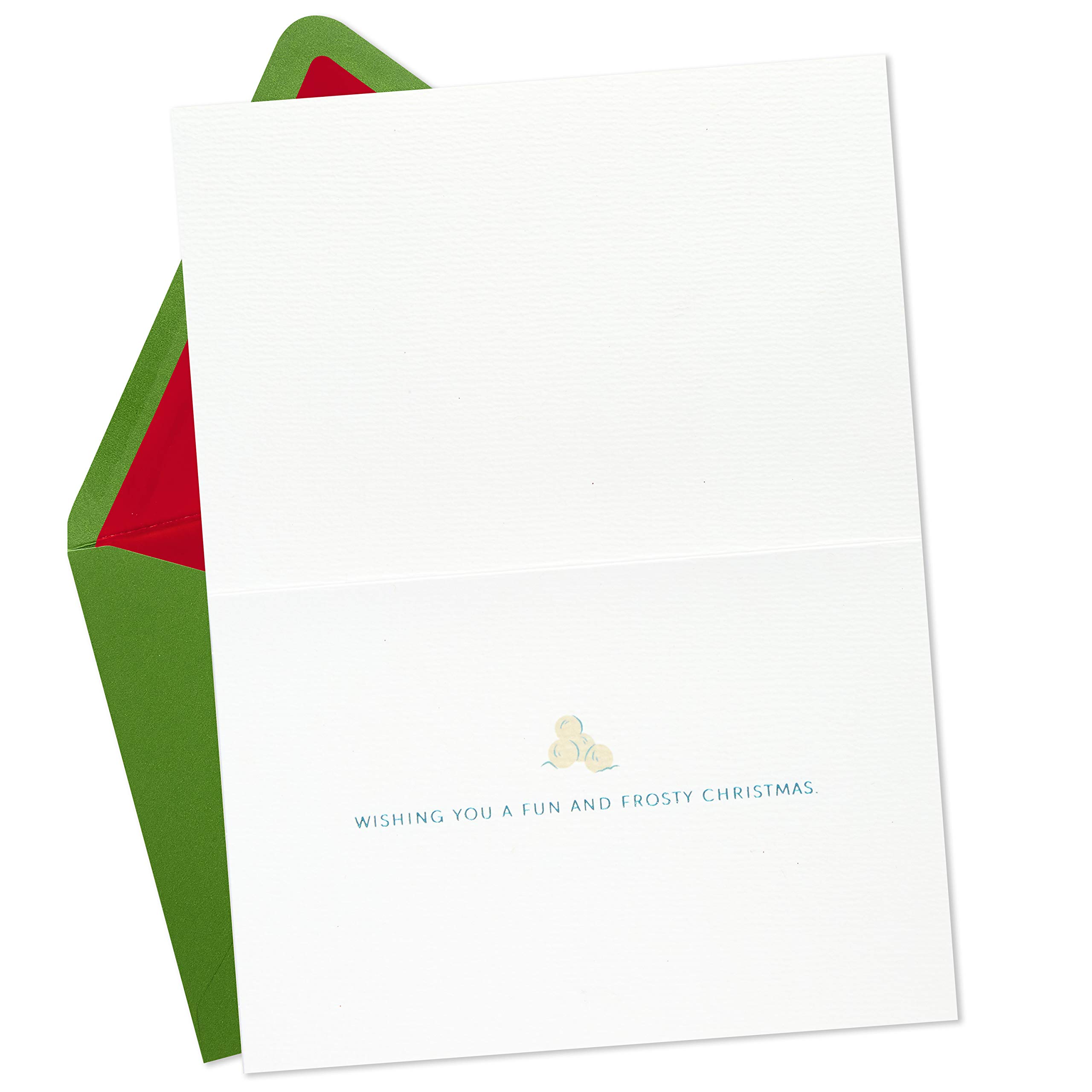 Hallmark Signature Peanuts Christmas Card (Fun and Frosty Christmas)