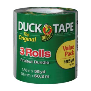 duck® duct tape, 1.88" x 55 yd., silver, pack of 3 rolls