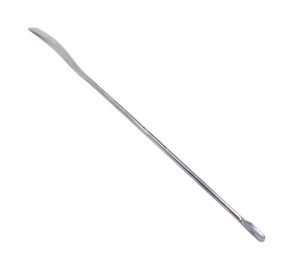 scientific labwares stainless steel double ended micro lab spatula sampler hayman style (6.5 in. (16.5 cm), micro spoon)