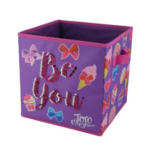 Idea Nuova JoJo Siwa 5 Piece Storage Set Including Collapsible Trunk, 2 Storage Cubes, 1 Sequin Storage Cube and 1 Pop Up Hamper