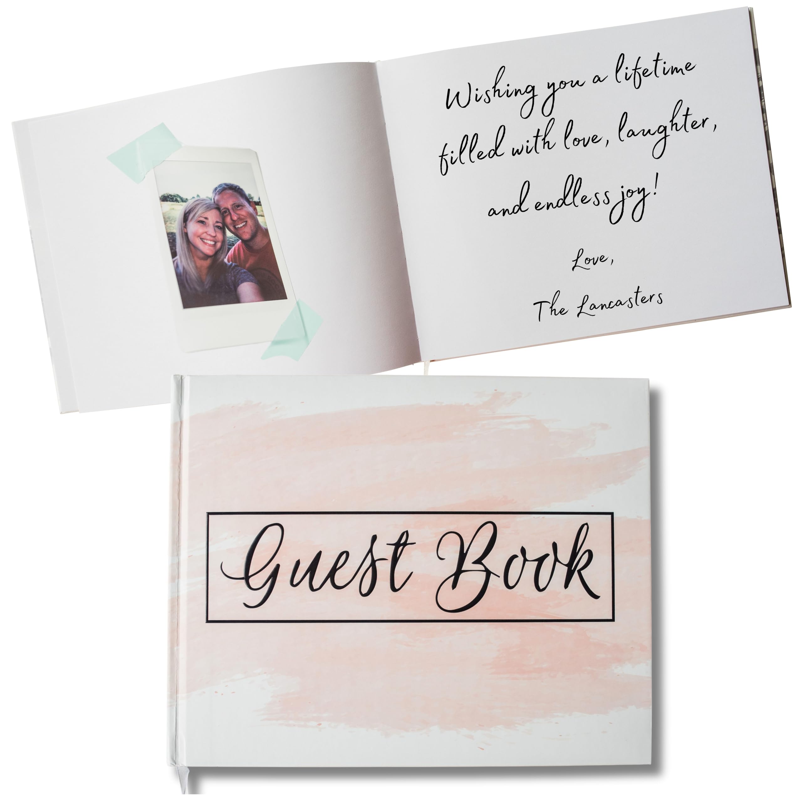 Paper 'n Such Wedding Guest Book – Guest Book Wedding Reception, Graduation, Baby Shower Polaroid Pictures Guest Book – GuestBook for Vacation Homes – Bridal Shower or Any Party