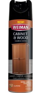 weiman cabinet & furniture polish - 17 ounce - aerosol protect clean polish wax your wood tables chairs cabinets