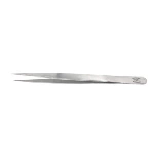 Scientific Labwares High Precision Stainless Steel Lab Tweezers/Forceps with Straight Slender Fine Point