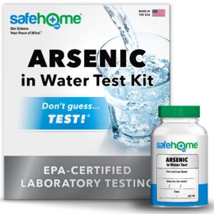 safe home® arsenic in drinking water test kit – testing at our epa certified laboratory – lab fees & return shipping included