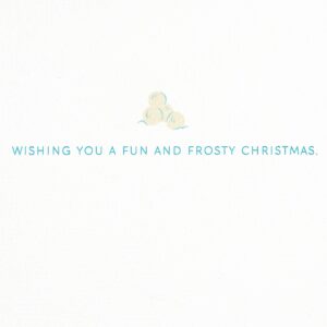 Hallmark Signature Peanuts Christmas Card (Fun and Frosty Christmas)