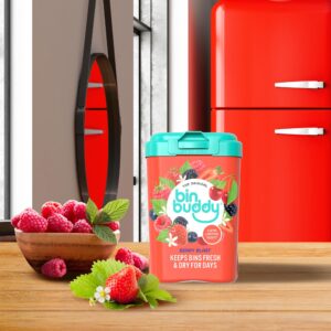 Bin Buddy Mixed Fresh Citrus & Berry, 450g, Pack of 6, Bin Freshener Deodoriser Powder, Leaves Your Bin Smelling Great, Suitable for Indoor and Outdoor Bins