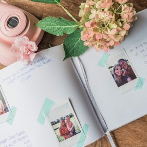 Paper 'n Such Wedding Guest Book – Guest Book Wedding Reception, Graduation, Baby Shower Polaroid Pictures Guest Book – GuestBook for Vacation Homes – Bridal Shower or Any Party