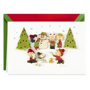 hallmark signature peanuts christmas card (fun and frosty christmas)