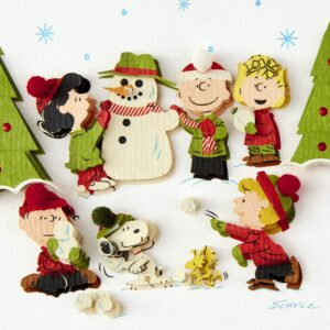 Hallmark Signature Peanuts Christmas Card (Fun and Frosty Christmas)