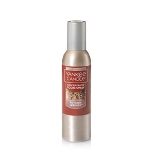 yankee candle concentrated air freshener room spray, odor eliminator for home, bathroom, autumn wreath, 1.5 oz (pack of 1)