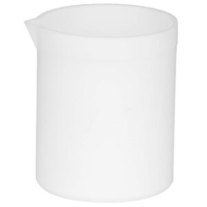 Beaker, PTFE Teflon Beaker and Alkali Resistant PTFE Beakers High Lubrication White Measuring Cup for Lab(250ml)