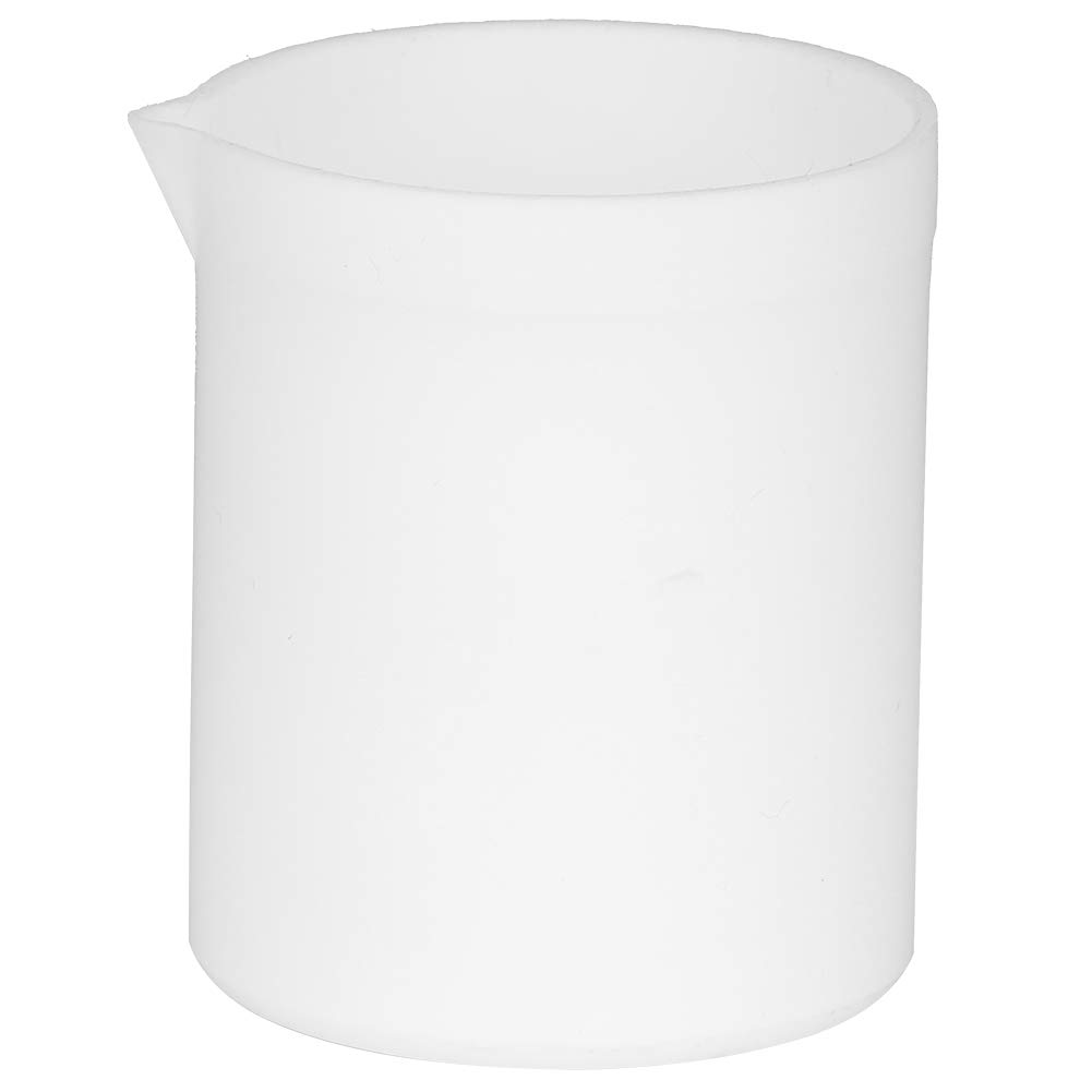 Beaker, PTFE Teflon Beaker and Alkali Resistant PTFE Beakers High Lubrication White Measuring Cup for Lab(250ml)