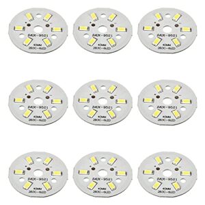 othmro 15pcs 40mm dia led chip bulb super bright high power, 9-11v 6500k 5730 aluminum led bulb surface mounted devices light beads,floodlight for camper light bulb, home reading, light marine lamps