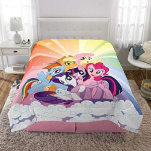 Franco Kids Bedding Super Soft Reversible Comforter, Twin/Full, My Little Pony