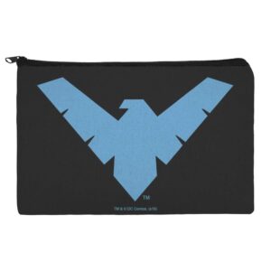 batman nightwing logo pencil pen organizer zipper pouch case