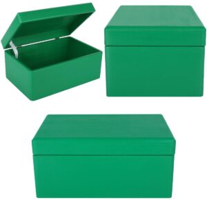 Creative Deco Large Green Wooden Box Storage with Hinged Lid | 11.8 x 7.87 x 5.51 inches (+-0.5) | Gift Box Storage | Product NOT Intended for 15 Years OR Below