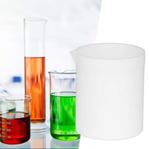 beaker, ptfe teflon beaker and alkali resistant ptfe beakers high lubrication white measuring cup for lab(250ml)