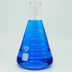 Glass Flask Erlenmeyer Flask Set Narrow Mouth 2000ml Graduated Flasks