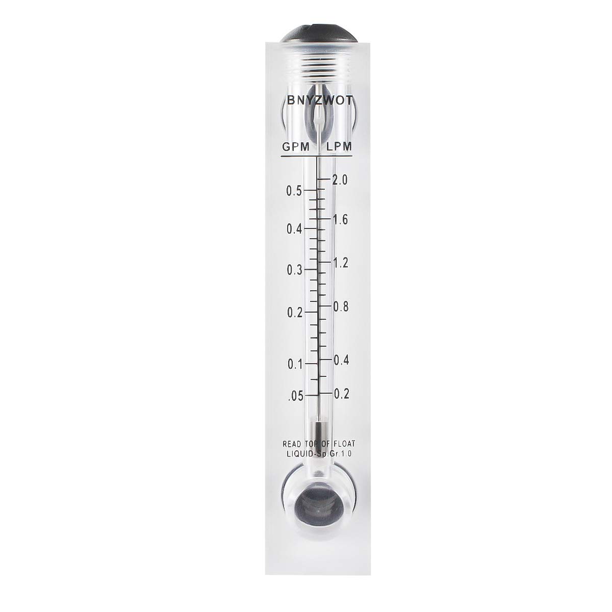 BNYZWOT Tubig Liquid Daloy ng Metro Flowmeter 1/2 PT Thread M-15 0.05-0.5GPM 0.2-2LPM