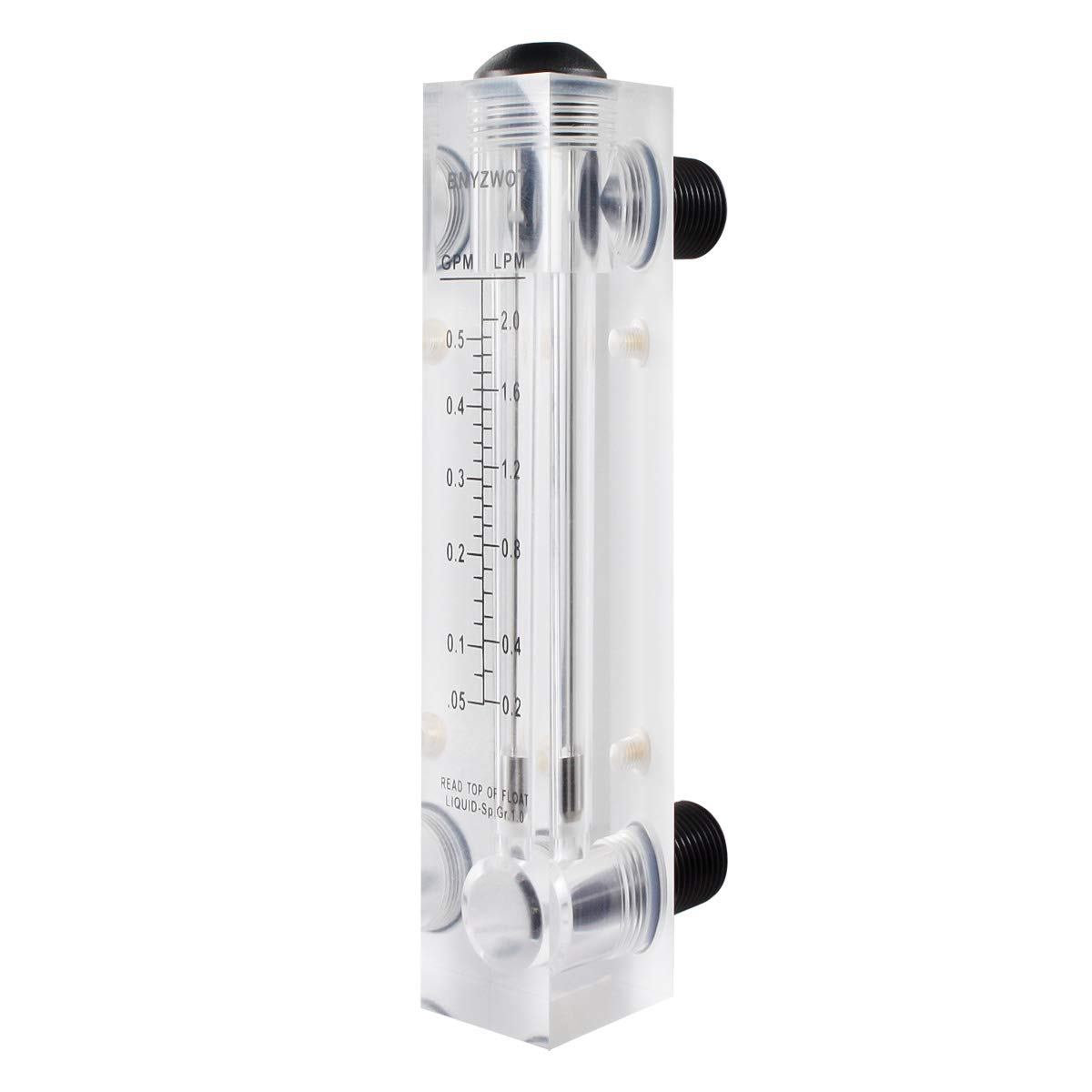 BNYZWOT Tubig Liquid Daloy ng Metro Flowmeter 1/2 PT Thread M-15 0.05-0.5GPM 0.2-2LPM