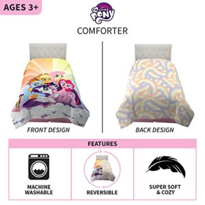 Franco Kids Bedding Super Soft Reversible Comforter, Twin/Full, My Little Pony