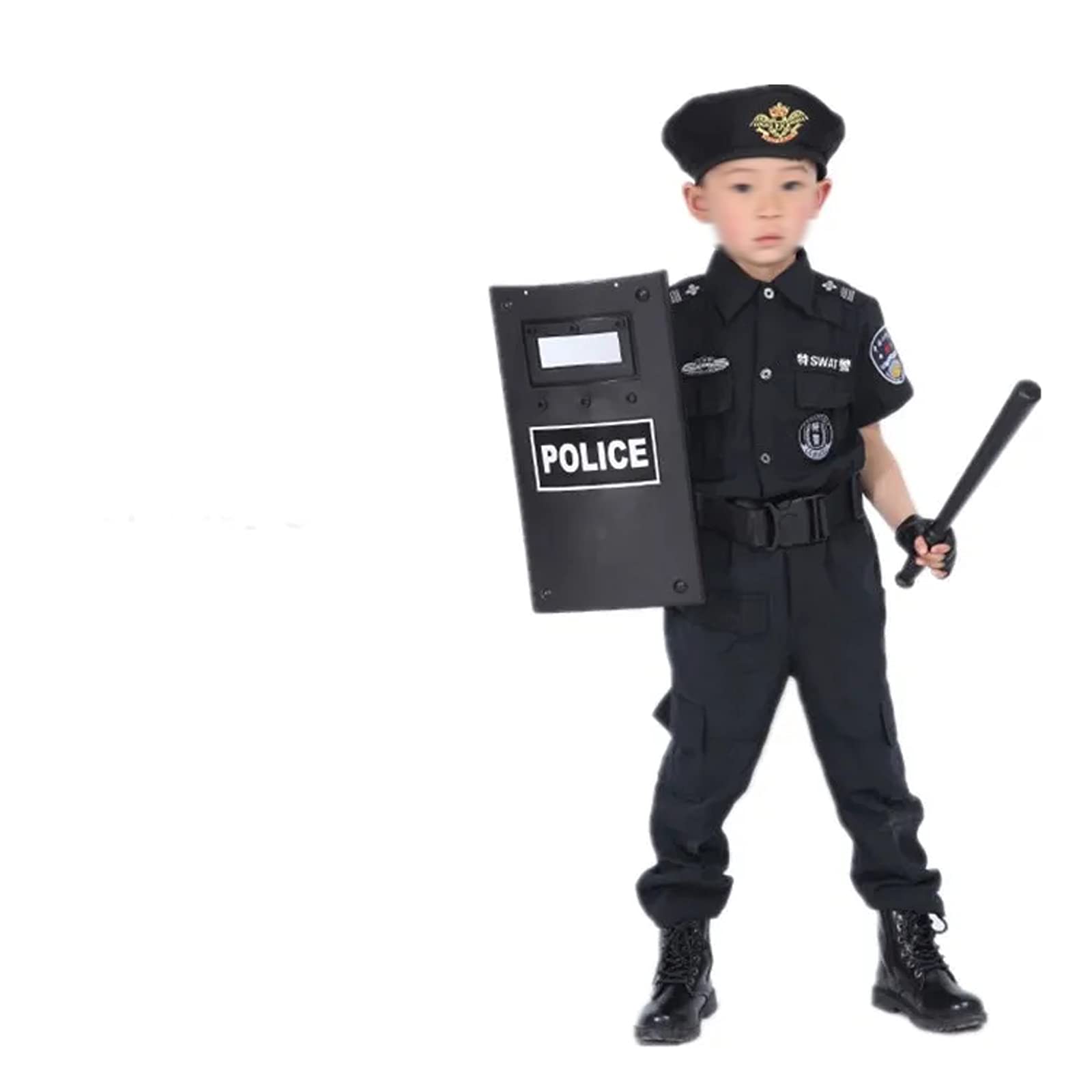 BinaryABC Police Shield Toys,Police Roly Play Props,Halloween Cosplay Police Costume Accessories,40 x 22cm