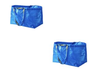 ikea frakta carrier bag, blue, large size shopping bag 2 pcs set