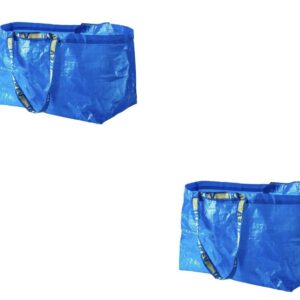 IKEA FRAKTA Carrier Bag, Blue, Large Size Shopping Bag 2 Pcs Set