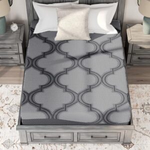 Signature Design by Ashley California King Size 12 Inch Hybrid Mattress with Cooling Gel Memory Foam and Lumbar Support Form