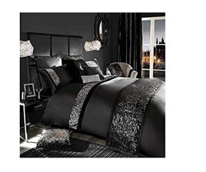 finaldeals 5 piece sequin black egyptian cotton duvet cover set comforter set quilt cover xmas gift bedding wedding gift king cal.king 102" x 108"