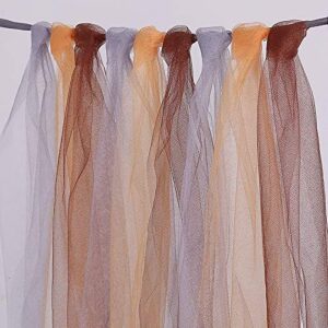 Tulle Roll Spool Fabric for Sewing, Table Skirt and Wedding Decoration, 6 Inches by 100 Yards! (Grey)