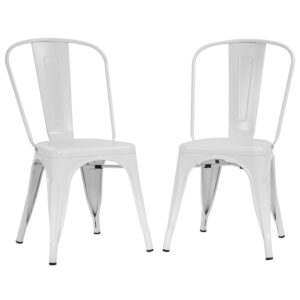 fdw metal dining chairs set of 2 indoor outdoor chairs patio chairs kitchen metal chairs 18 inch seat height restaurant chair metal stackable chair tolix side bar chairs 330lbs weight capacity