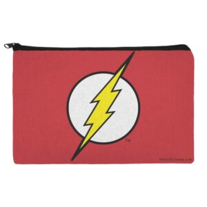 the flash lightning bolt logo pencil pen organizer zipper pouch case