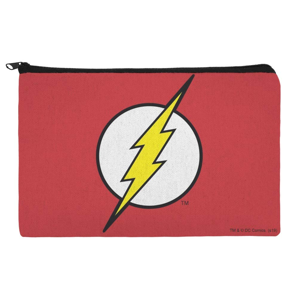 The Flash Lightning Bolt Logo Pencil Pen Organizer Zipper Pouch Case