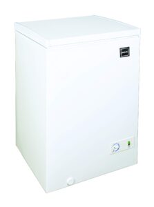 arctic chef rca rfrf350-white 3.5 cu ft chest freezer, white