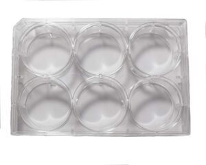 advangene 6 well non-treated sterile flat tissue culture plate with lid (50/case)