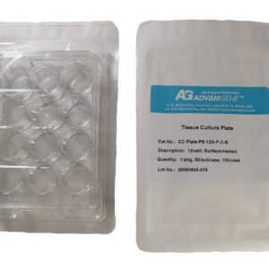 ADVANGENE 12 Well Treated Sterile Flat Tissue Culture Plate (50/Case)