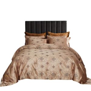 dolce mela dm719q queen size duvet cover set, multi-color